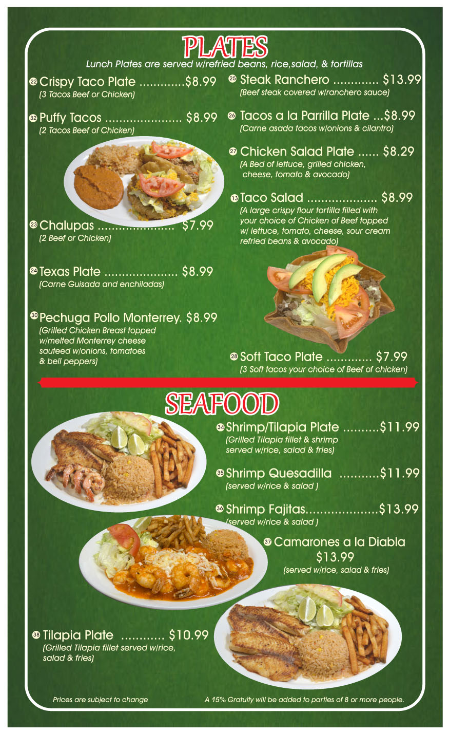 Menu – Taco-Tex